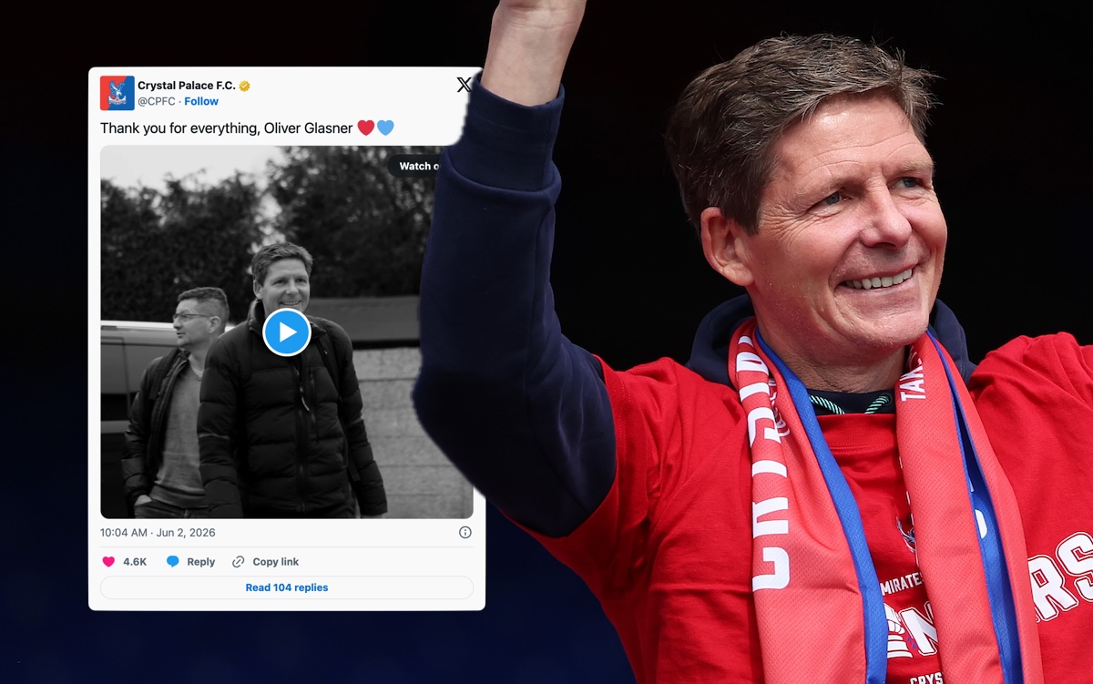 Glasner bids farewell to Crystal Palace with emotional statement ahead ...